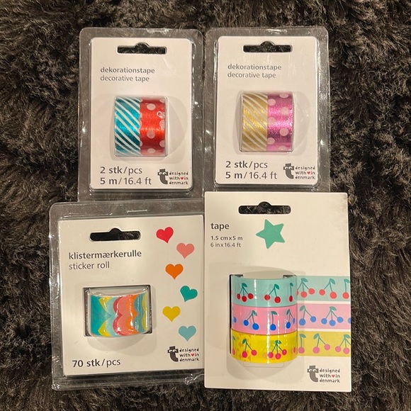 tdesigned | Design | 8 Rolls 4 Package Of 7 Decorative Tape And Sticker ...